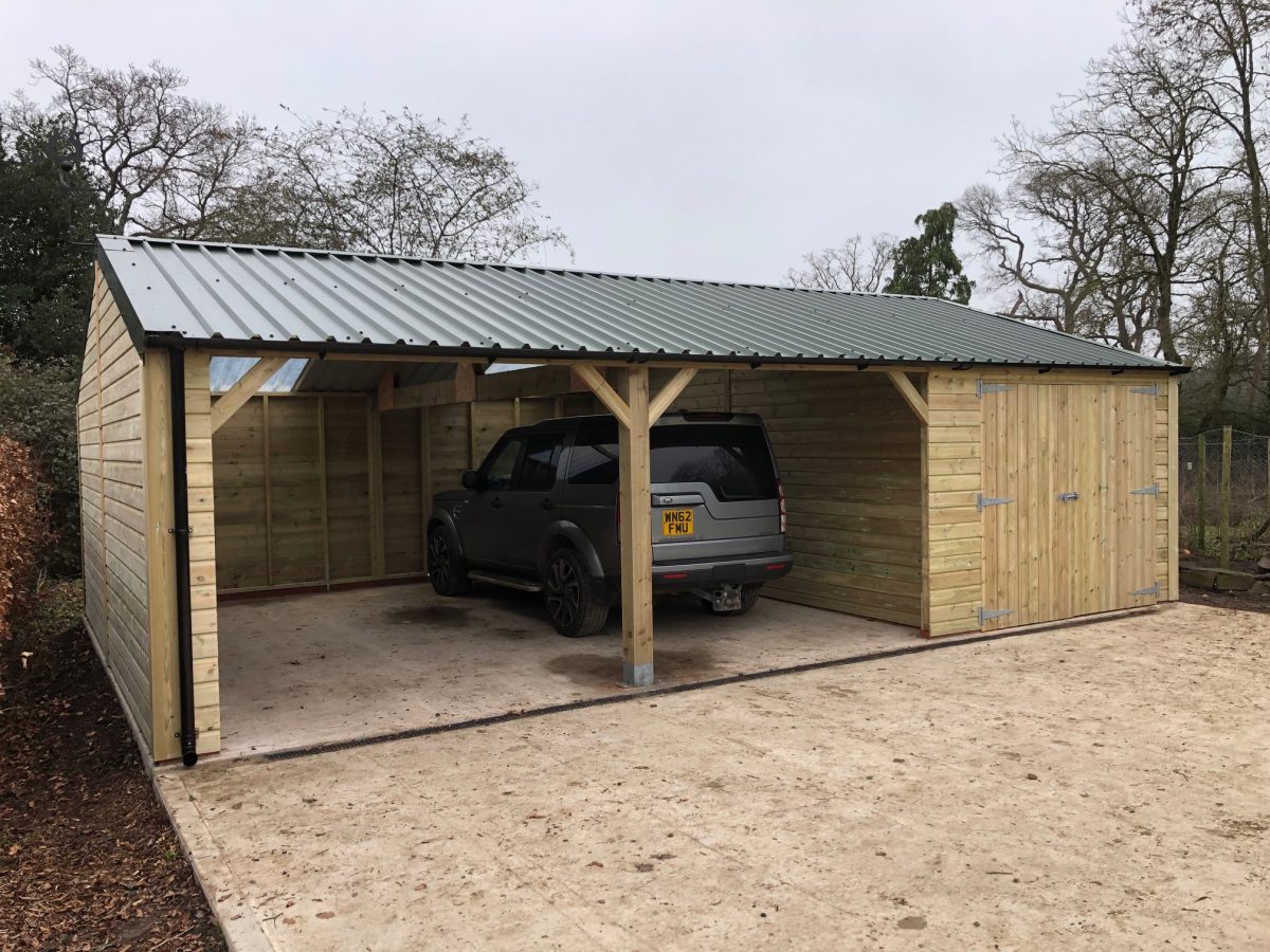 CAR PORTS & GARAGES- old – Longcross Stables